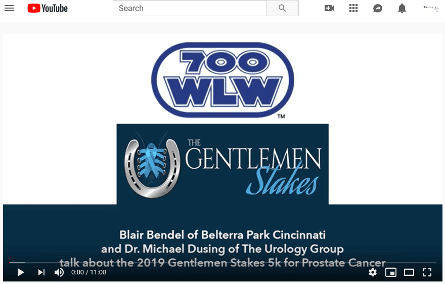 WLW radio - Dr. Michael Dusing talks about the 2019 Gentlemen Stakes 5k ...